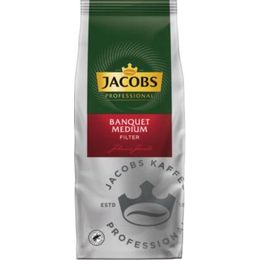 Jacobs Banquet Medium Filterkaffee, 1 kg, High Yield, RA-zertifiziert, Intensität 3/5, für Filtermaschinen