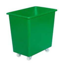 Rechteckbeh&auml;lter, Kunststoff, fahrbar, 135 l, gr&uuml;n