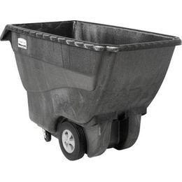 Kippmulde Rubbermaid Tilt Trucks, schwere Lasten, B 1638 x T 768 x H 965 mm, Strukturschaum, schwarz