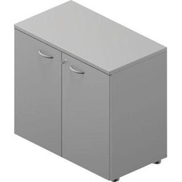 Anstell-Fl&uuml;gelt&uuml;renschrank ARLON OFFICE, B 800 x T 450 x H 730 mm, grau