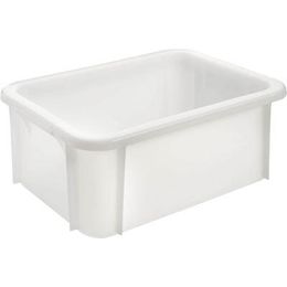 Transportbox, Euro-Norm, Volumen 13 l, bis 250 kg, stapelbar, geschlossene W&auml;nde, ohne Deckel, L 400 x B 300 x H 165 mm, HDPE, naturfarben