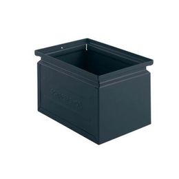 Sch&auml;fer Shop Sch&auml;fer Shop Select Stapelbox, 3,5 l, 8 kg, L 210 x B 147 x H 130 mm, Stahl, RAL 5008 (graublau)