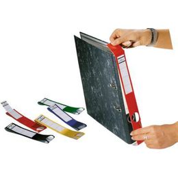 Durable Ordnerr&uuml;ckenschilder Ordofix, R&uuml;ckenbreite 40 mm, selbstklebend, 10 St&uuml;ck, rot