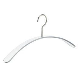 Acryl-Kleiderb&uuml;gel Rudolf Weber KG Curve, B&uuml;gelst&auml;rke 6 mm, verchromter, drehbarer Haken, 4 St&uuml;ck, transparent