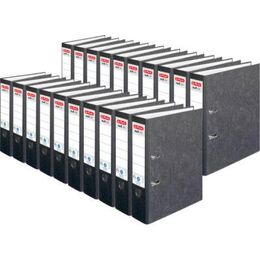 Ordner Herlitz maX.file nature, DIN A4, R&uuml;ckenschild geklebt, Hartpappe, R&uuml;ckenbreite 80 mm, schwarz, 20 St&uuml;ck
