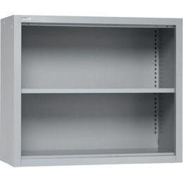 Sch&auml;fer Shop Sch&auml;fer Shop Select Aufsatzregal MS, 2 OH, B 950 x T 400 x H 800 mm, Stahlblech, Wei&szlig;aluminium