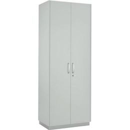 Sch&auml;fer Shop Sch&auml;fer Shop Genius Fl&uuml;gelt&uuml;renschrank TETRIS SOLID, 5 OH, B 800 mm, inkl. Seitenverblendungen, lichtgrau