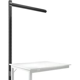 Manuflex Aufbauportal, Ansatzisch SPEZIAL Arbeitstisch-/Werkbanksystem UNIVERSAL/PROFI, 1250 mm, anthrazit