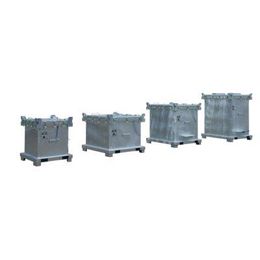 Bergungsgro&szlig;verpackungen Bauer SAG 1500, Stahlblech, feuerverzinkt, abschlie&szlig;bar, B 1565 x T 1365 x H 1235 mm