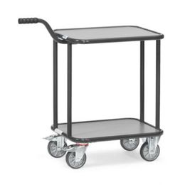 Fetra Griffroller "Grey Edition", Stahl, anthrazitgrau, 2 Etagen, L 600 x B 450 mm, bis 250 kg