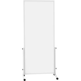 Fahrbares Whiteboard Maulsolid easy2move, Stahlblech, wei&szlig; beschichtet, magnethaftend B 750 x H 1800 mm