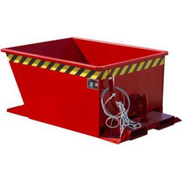Bauer Kippbeh&auml;lter GU-RZ30, f&uuml;r Routenz&uuml;ge, Kipp- und Rutschsicherung, 300 l, RAL 3000 rot