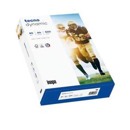 Kopierpapier tecno dynamic, DIN A4, 80 g/m&sup2;, hochwei&szlig;, 5000 Blatt
