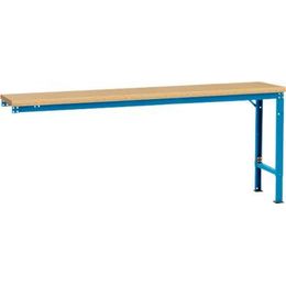 Manuflex Ansatztisch UNIVERSAL Spezial, 2000 x 800 mm, Multiplex natur, lichtblau