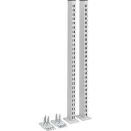 Rasterrohrpaar treston, f&uuml;r TED-Arbeitstische, bis 90 kg, B 70 x T 100 x H 793 mm, Stahl, hellgrau