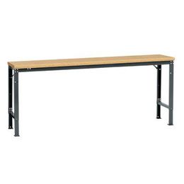 Manuflex Grundtisch UNIVERSAL Spezial, 2000 x 800 mm, Multiplex natur, anthrazit