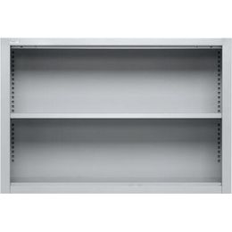 Sch&auml;fer Shop Sch&auml;fer Shop Select Aufsatzregal MS, 2 OH, B 1200 x T 400 x H 800 mm, Stahlblech, Wei&szlig;aluminium