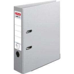 Herlitz Ordner maX.file protect plus, DIN A4, R&uuml;ckenbreite 80 mm, grau