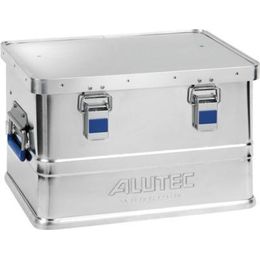 Aluminiumbox ALUTEC Basic, Materialst&auml;rke 0,8 mm, stapelbar, mit 1,5 mm Deckel, 30 l Volumen