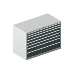 Sch&auml;fer Shop Sch&auml;fer Shop Select Schubladenschrank WSK 78&ndash;36 E, Stahl, 8 Sch&uuml;be, 75 kg Traglast, B 1431 mm x T 725 mm x H 1000 mm, lichtgrau/anthrazitgrau