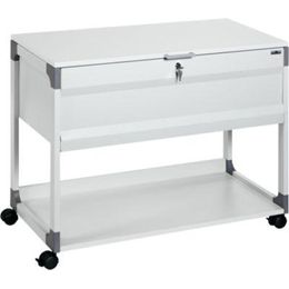 Durable H&auml;ngemappenwagen System File Trolley 100 Multi Top, grau