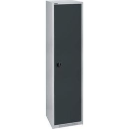 Sch&auml;fer Shop Sch&auml;fer Shop Genius Fl&uuml;gelt&uuml;rschrank FS, Stahl, mit Bel&uuml;ftungsl&ouml;chern, B 545 x T 420 x H 1950 mm, 5 OH, wei&szlig;aluminium/anthrazitgrau, bis 250 kg