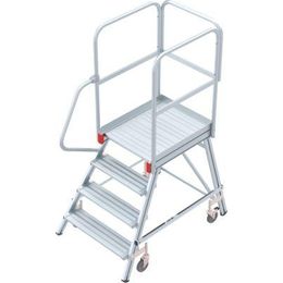 Alu-Rollpodest, einseitig, 4 Stufen