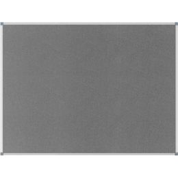 Maulstandard Pinboard, Textil, 900 x 1200 mm, grau