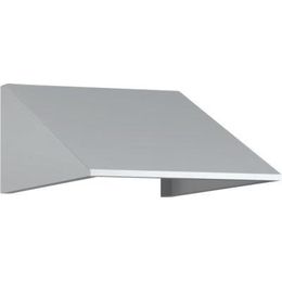 Schr&auml;gdachaufsatz f&uuml;r C+P Schlie&szlig;fachschrank Resisto, Neigung von 26&deg;, B 396 x T 640 x H 230 mm, Stahl, lichtgrau RAL 7035
