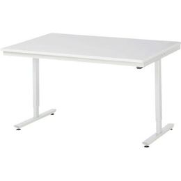 Rau Arbeitstisch Adlatus, elektrisch h&ouml;henverstellbar, 22 mm Spanplatte mit Melaminbelag, bis 150 kg, B 1500 x T 1000 x H 720-1120 mm, lichtgRau