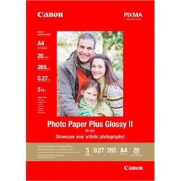 Canon Fotopapier Plus Glossy II PP-201, 265 g/m&sup2;, 20 Blatt, DIN A4