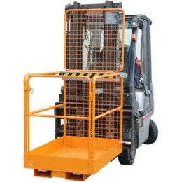 Bauer Sicherheitskorb SIKO/L, L 1290 x B 800 x H 1995 mm, orange