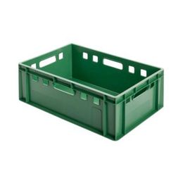 Euro Box Fleischkasten, lebensmittelecht, Inhalt 35,3 L, geschlossene Version, gr&uuml;n