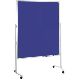 Maul Moderationstafel Pro, B 1200 x H 1500 mm, Textil/Textil, blau