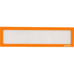 Ultradex Infotasche, magnetisch, f&uuml;r &Uuml;berschriften, B 312 x H 60 mm, A3, orange