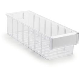 treston Lagerschublade Serie 4015, transparent, L 400 x B 132 x H 100 mm, 3,2 L
