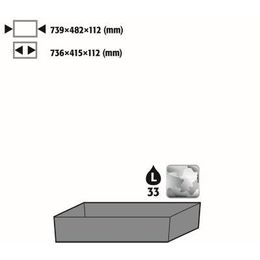 Bodenauffangwanne Stawa-R f&uuml;r ASECOS Chemikalienschr&auml;nke der CS und CX Serie, Stahlblech, B 739 x T 482 x H 112 mm, 33 l