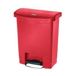 Rubbermaid Tretabfalleimer Slim Jim&reg;, Kunststoff, Fassungsverm&ouml;gen 30 Liter, rot