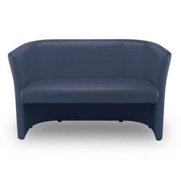 Nowy Styl NowyStyl Zweisitzer-Sofa CLUB DUO, Kunstleder (100% Polyester), voll gepolstert, Sitzh&ouml;he 455 mm, dunkelblau