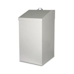 Wertstoffsammler, Volumen 54 l, mit Inneneimer, Stahl verzinkt, B 340 x T 380 x H 650 mm, grau