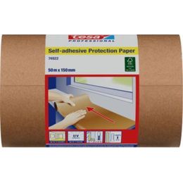 Tesa&reg; Professional Selbstklebendes Schutzpapier, chamoisgelb, 140 &micro;m, 50 m x 150 mm, 1 Rolle