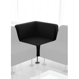 Ecksessel Wall In, schwarz