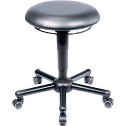 XXL-Hocker meychair Assistant Pro A19-10020, mit Rollen, h&ouml;henverstellbar, bis 250 kg, Stahl & Kunstleder, desinfektionsmittelbest&auml;ndig, schwarz