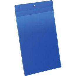 Durable Neodym-Magnettaschen B 210 x H 297 mm (A4 hoch), 10 St&uuml;ck, blau