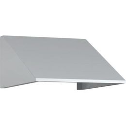 Schr&auml;gdachaufsatz f&uuml;r C+P Schlie&szlig;fachschrank Resisto, Neigung von 26&deg;, B 396 x T 540 x H 230 mm, Stahl, lichtgrau RAL 7035