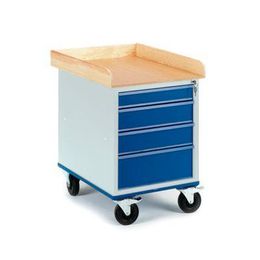 ROLLCART Roll-Schubladenschrank, 700 x 490 mm, Tragkraft 150 kg