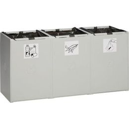 Wertstoff-Sammelsystem 2000, 60 Liter, Dreier-Element, Lieferung ohne Deckel!