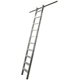 Krause Regalleiter, Aluminium, mit 1 Paar Einh&auml;ngehaken, 7 Stufen