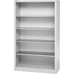 Sch&auml;fer Shop Sch&auml;fer Shop Select Regalschrank MS, 5 OH, B 1200 x T 500 x H 1935 mm, Stahlblech, Wei&szlig;aluminium
