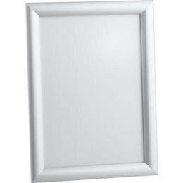 Alu-Klapprahmen, DIN A4, auf Gehrung, mit Anti-Reflex Folie, silber, B 240 x T 25 x H 327 mm